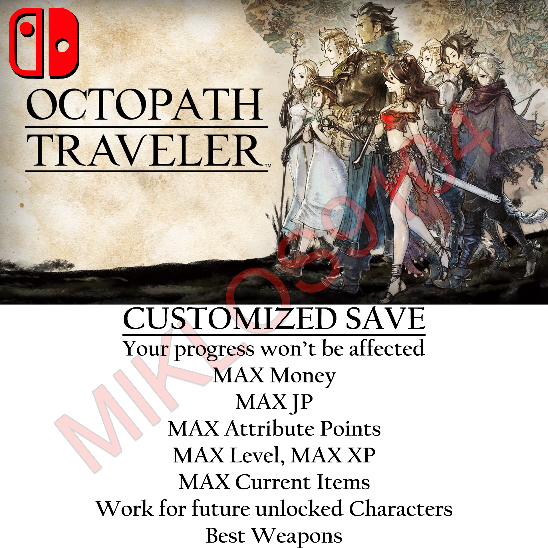 Octopath Traveler - Nintendo Switch / Steam Save Editing