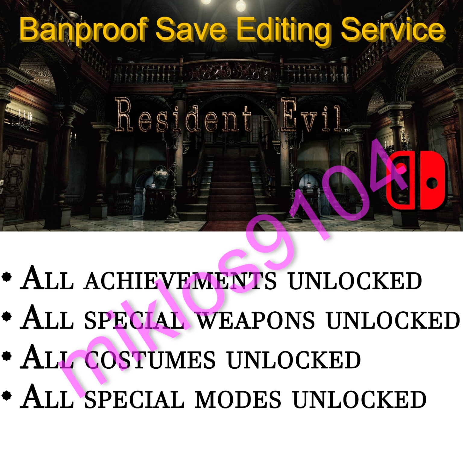 Resident Evil - Nintendo Switch / Steam Save Editing