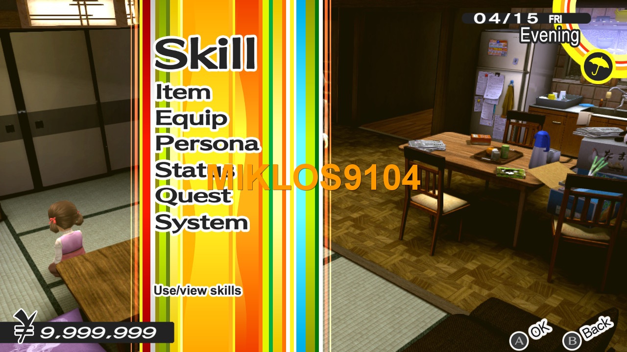 Persona 4 Golden - Nintendo Switch / Steam Save Editing