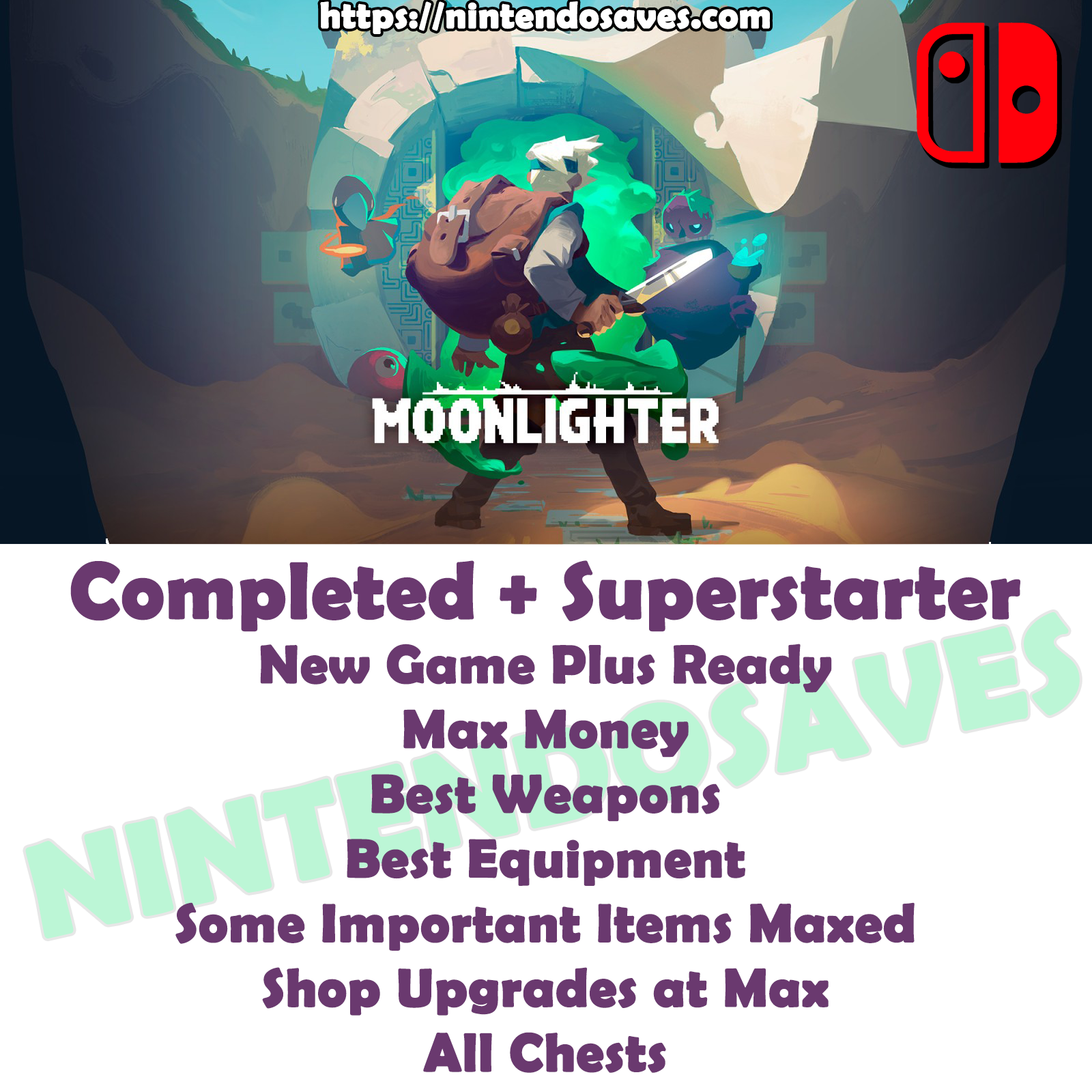Moonlighter - Nintendo Switch / Steam Save Editing
