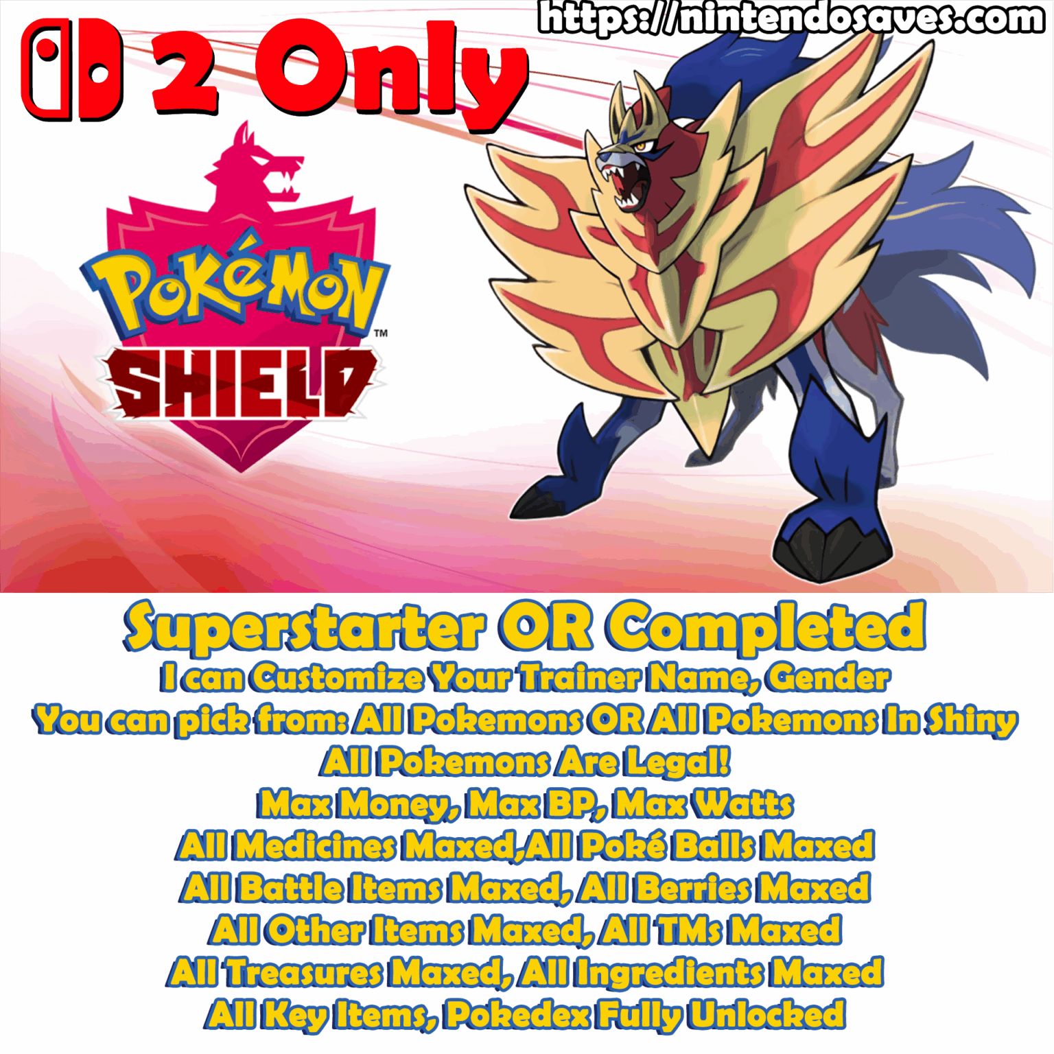 Pokemon Shield - Nintendo Switch Save Editing